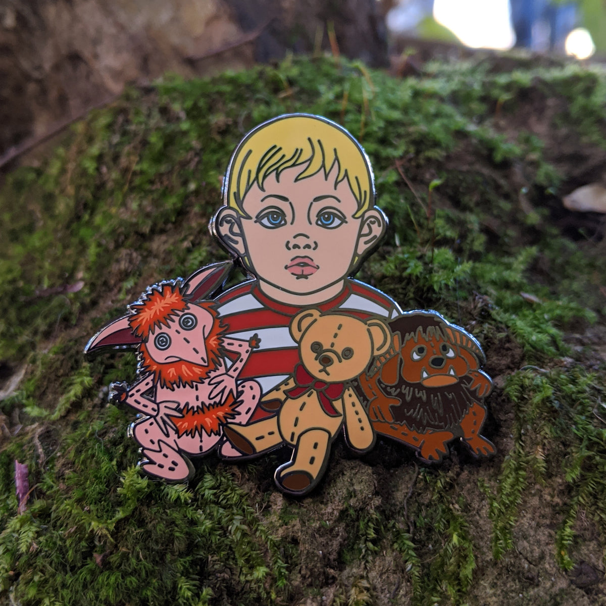 Toby with Lancelot - hard enamel Labyrinth inspired pin – AishaVoya ...