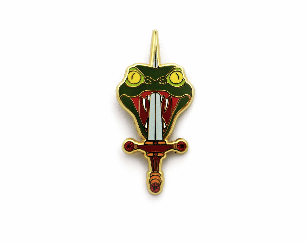 Book 2 inspired enamel pin, the Basilisk – AishaVoya Creations
